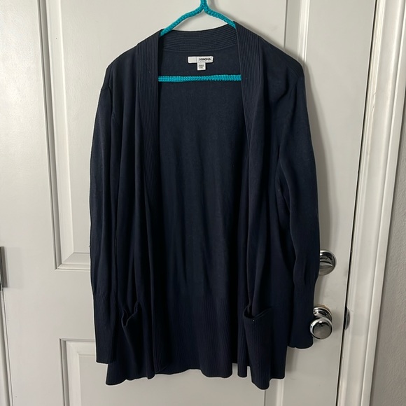 Sonoma | Sweaters | Navy Blue Cardigan Xxl Sweater | Poshmark